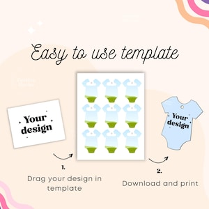 Baby Gift Tag SVG, Gift Tag Template Baby Shower Gift Tags Printable ...