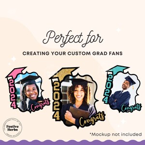 Graduation Fan Template, Custom Graduation Paddle Fan, Graduation Fan ...