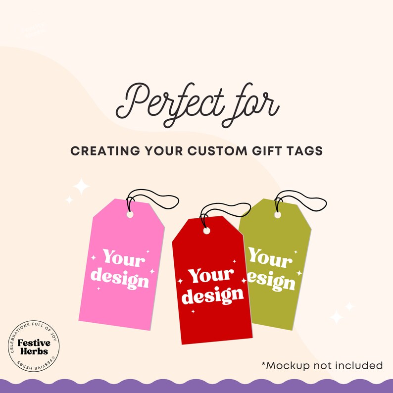 Gift Tag Template SVG, Hang Tag Template SVG, Gift Tag Template Canva ...