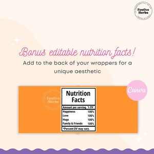 Mini Chocolate Wrapper Template, Chocolate Bar Template Mini Candy Bar ...