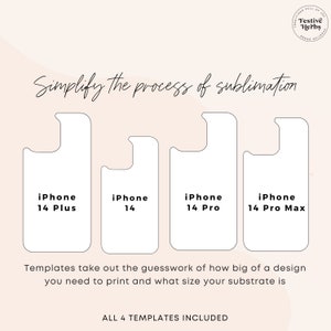 Phone Case Template Bundle, iPhone 14 Series, Phone Case Sublimation Template, iPhone 14, iPhone ...