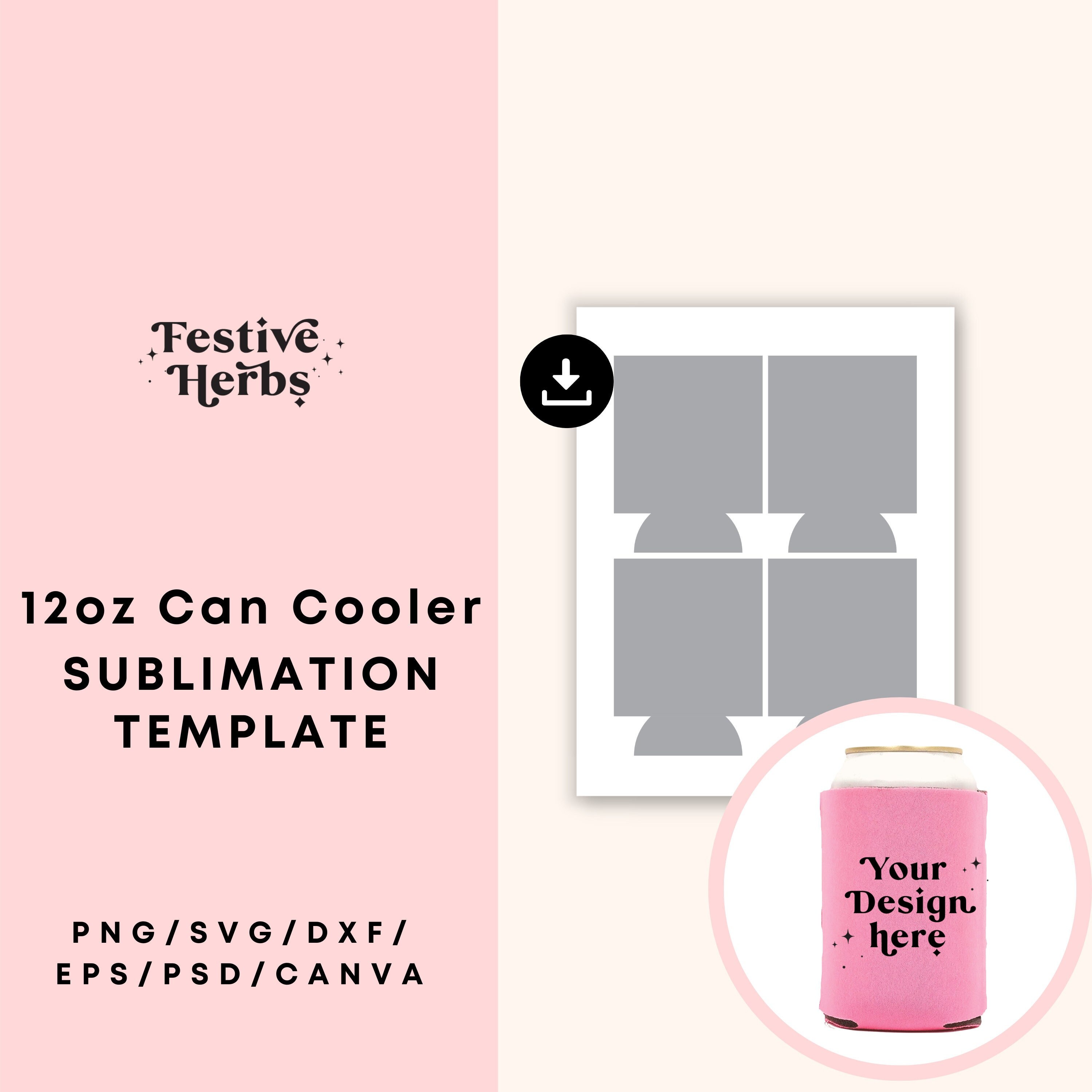 Can Cooler SVG 12oz Can Cooler Template Can Cooler - Etsy