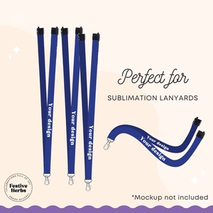 Lanyard Sublimation Template, Lanyard SVG Canva Template for ...