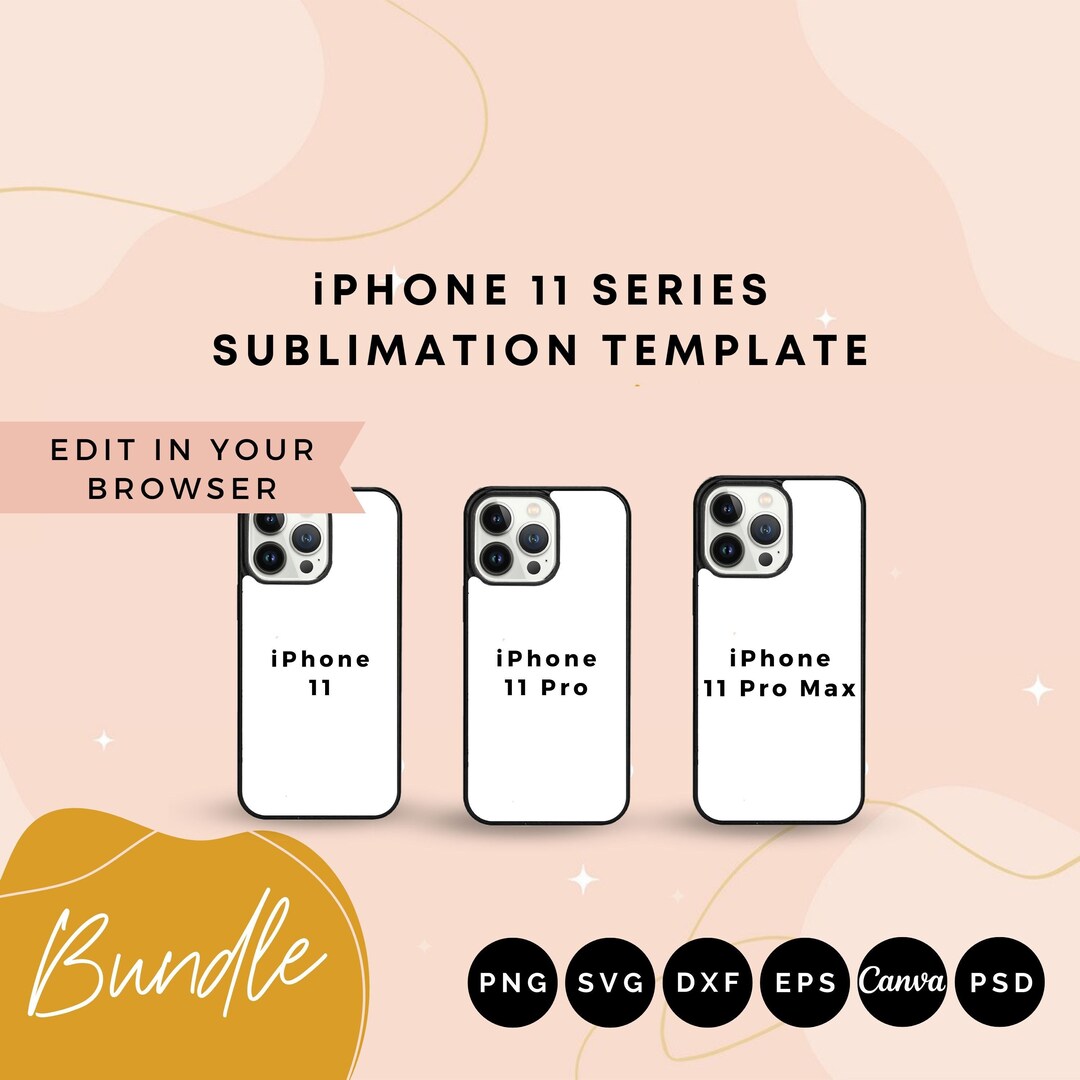 Phone Case 11 Pro Max Template Bundle, Phone Case Template for ...