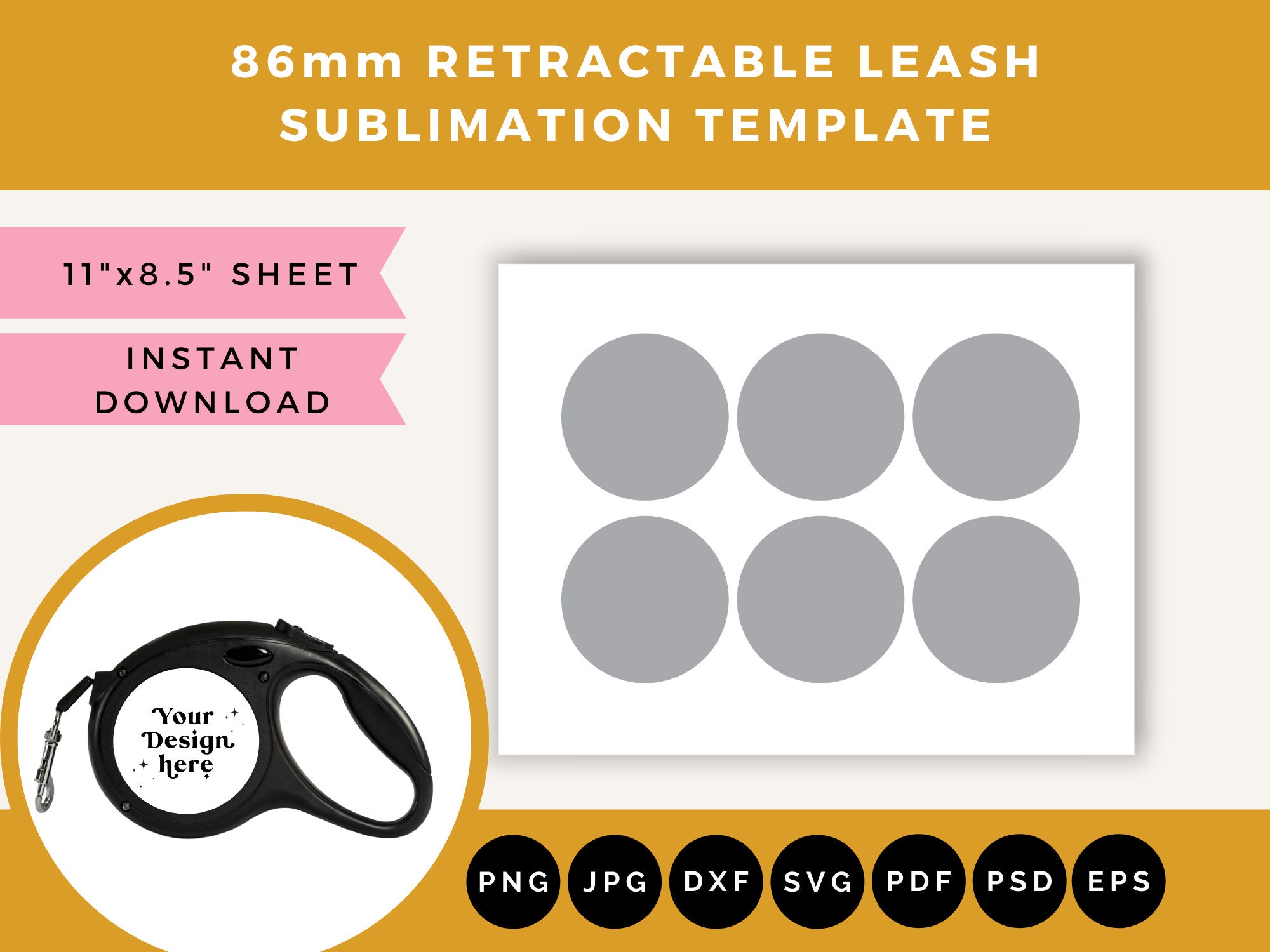 Dog Leash Holder Svg Retractable Leash Template Dog Leash - Etsy