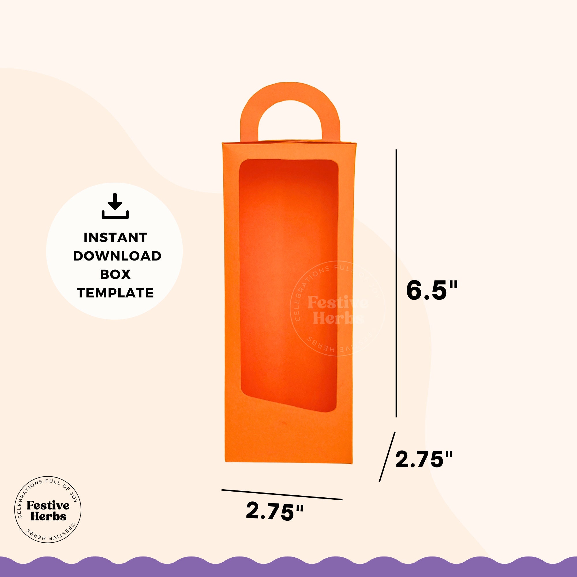 Tall Box Wide Template, Tall Box Svg, Treat Box Templet for Kids ...