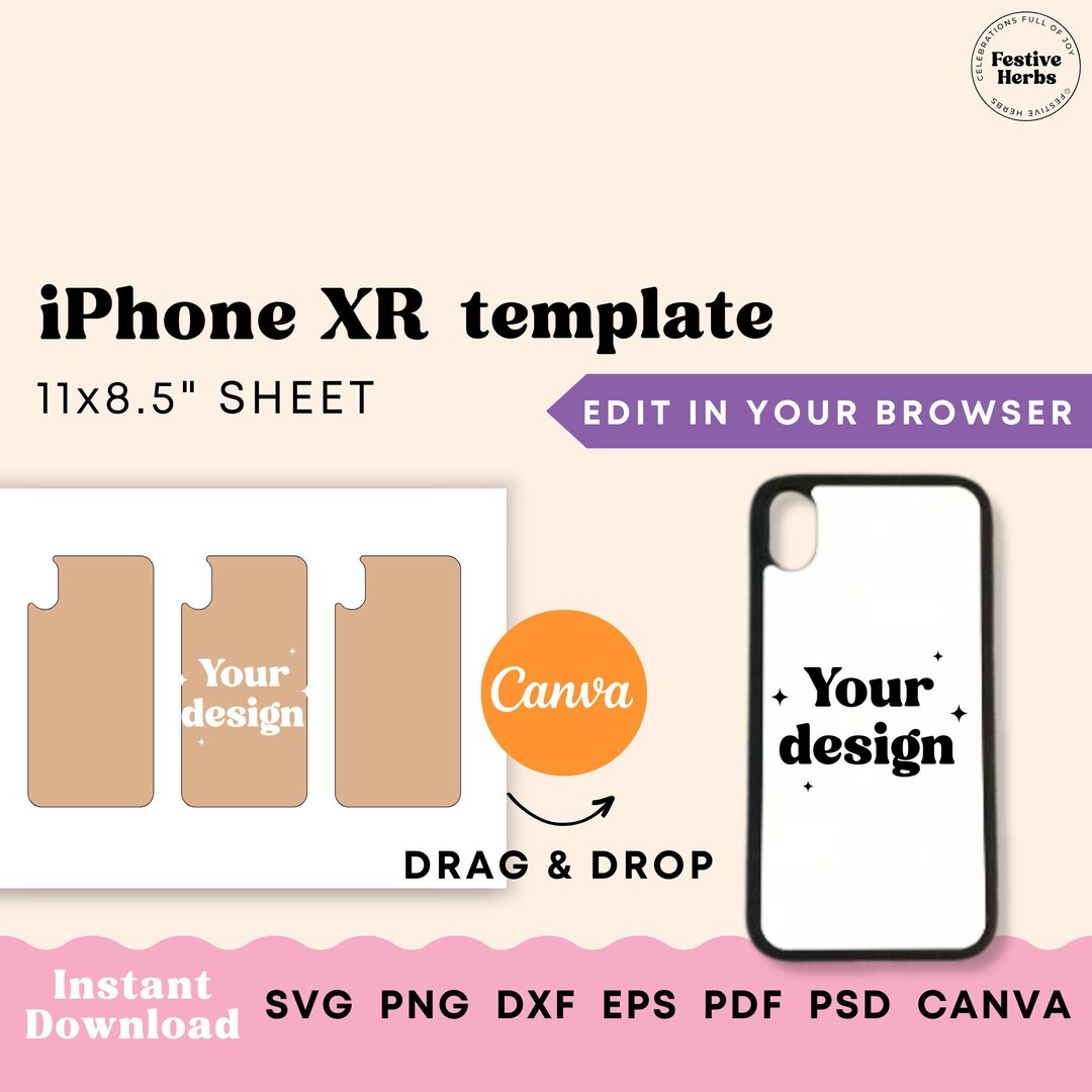 IPhone XR Template, Phone Case Template, iPhone XR Template for Sublimation, Iphonexr ...