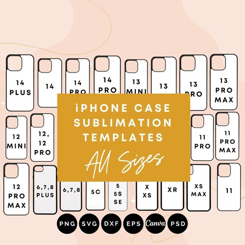Phone Case Template Bundle Iphone Sublimation Template ALL - Etsy