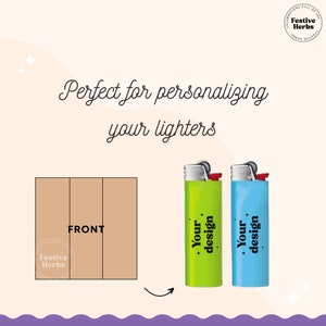 Lighter Label Template, Lighter Wrapper Template, Lighters Template ...