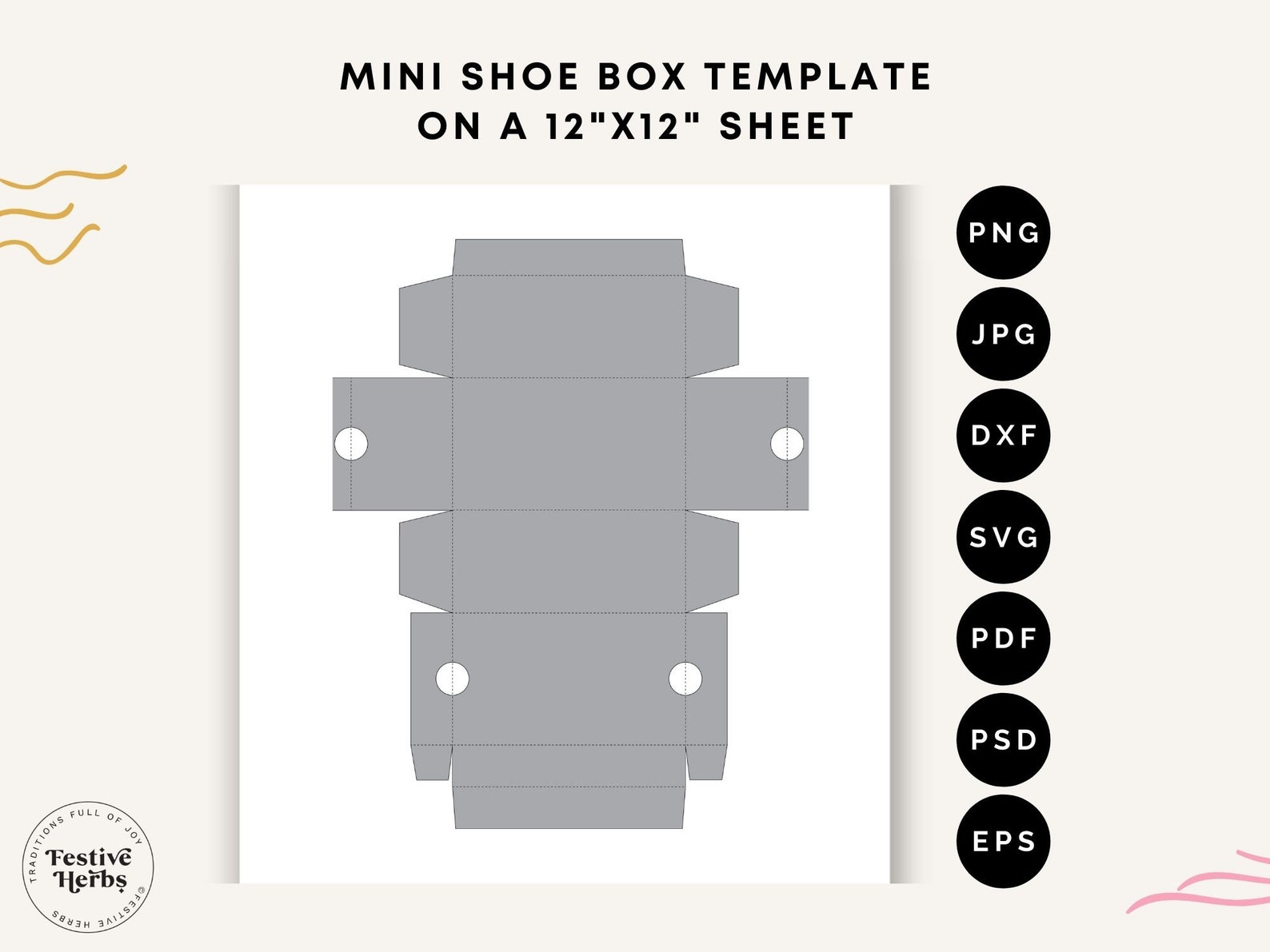 Mini Shoe Box Template Bundle Shoe Box SVG Shoe Box Label - Etsy