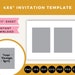 4x6in Invitation Card Template, Invitation Template, 4x6in Template ...