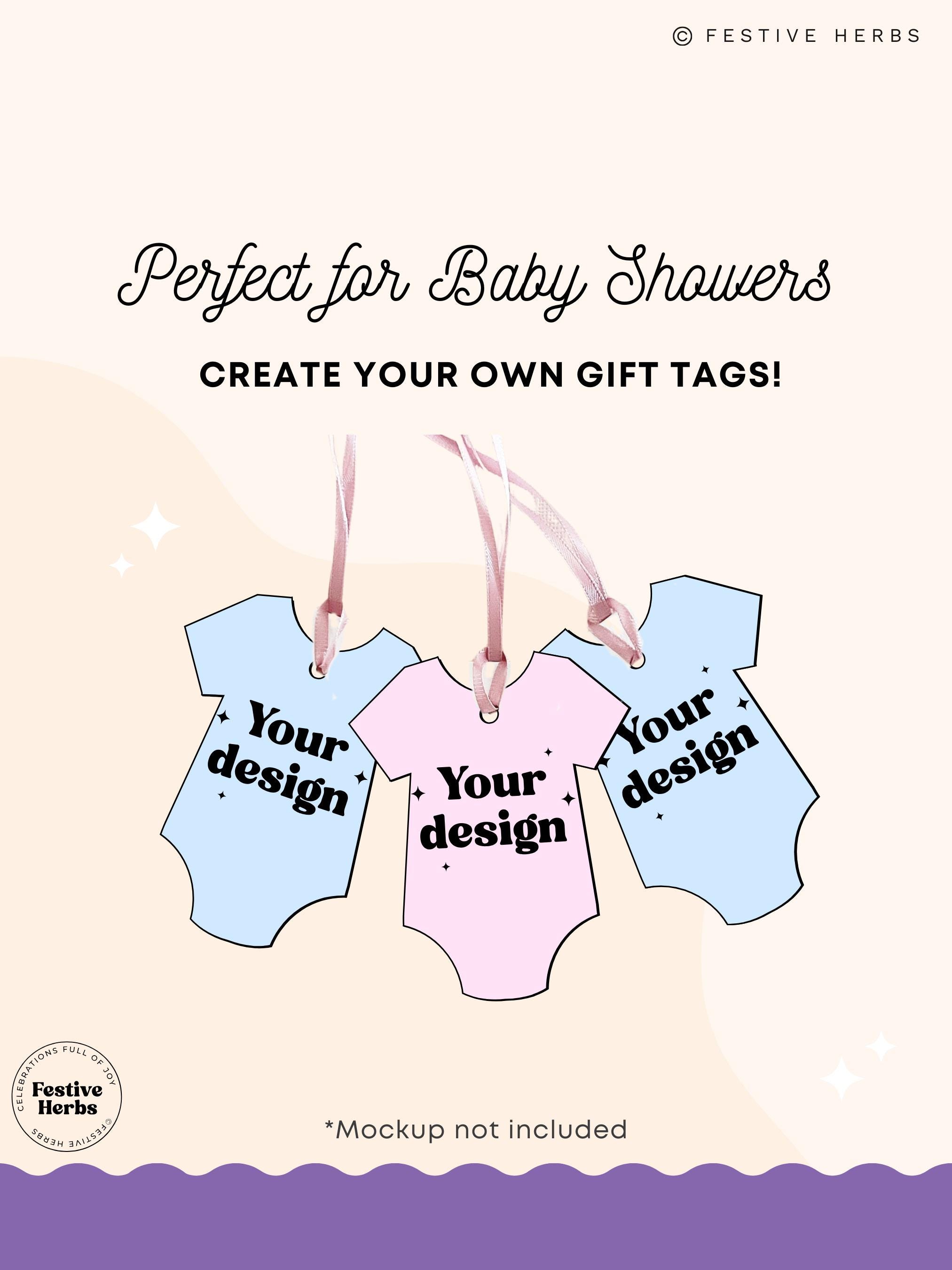 Baby Gift Tag SVG, Gift Tag Template Baby Shower Gift Tags Printable ...