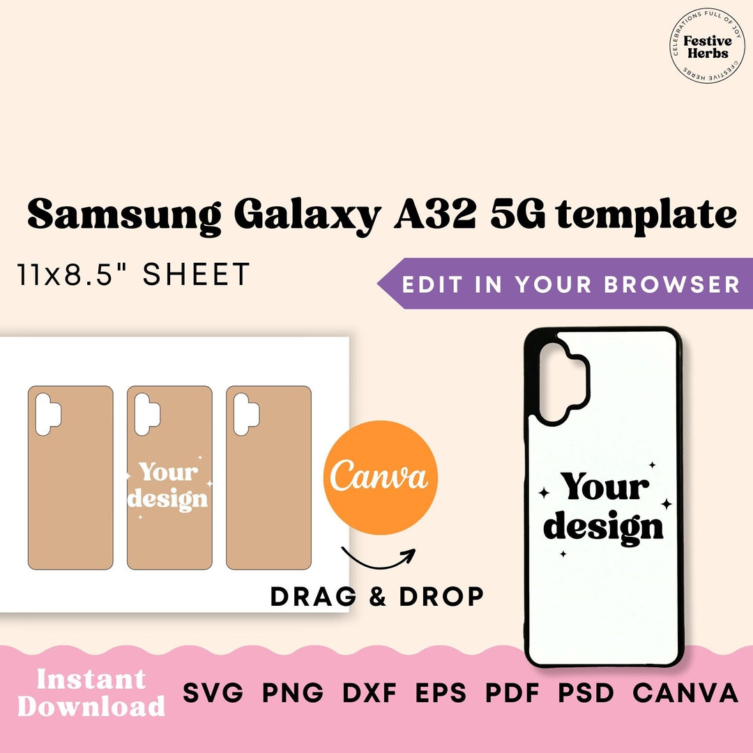 Phone Case Template, Samsung Template, Samsung A32 5G Phone Case ...