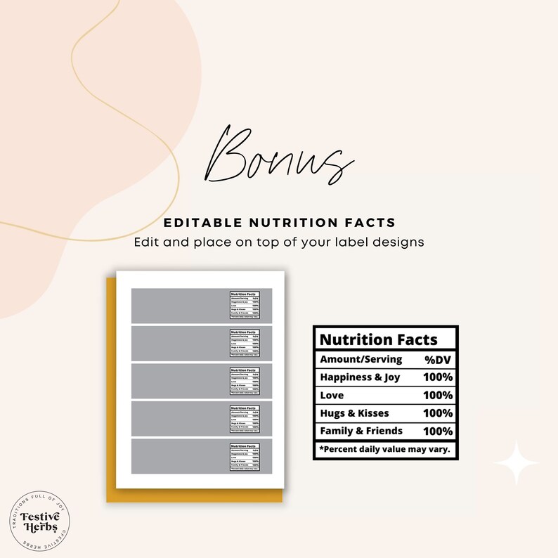 Water Bottle Label Template SVG Water Bottle Label Blank - Etsy