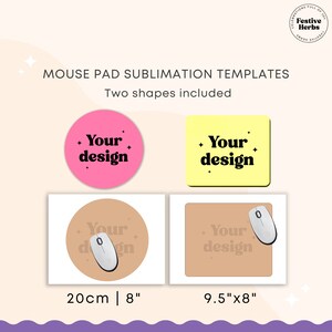Mouse Pad Template for Sublimation, Mouse Pad SVG, Mouse Pad Personalized, Mouse Pad Sublimation ...