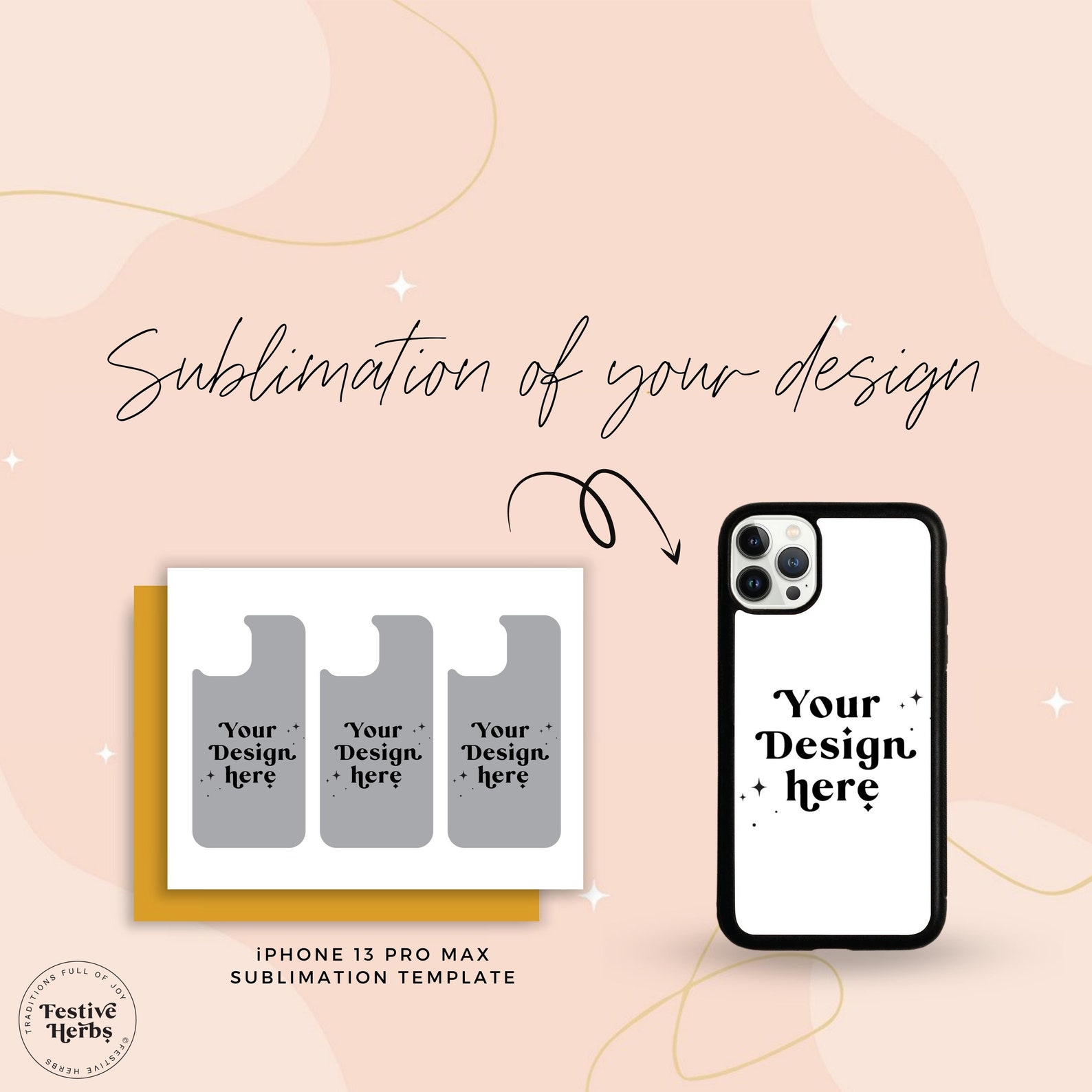 Phone Case Sublimation Template Iphone 13 Pro Max Template - Etsy