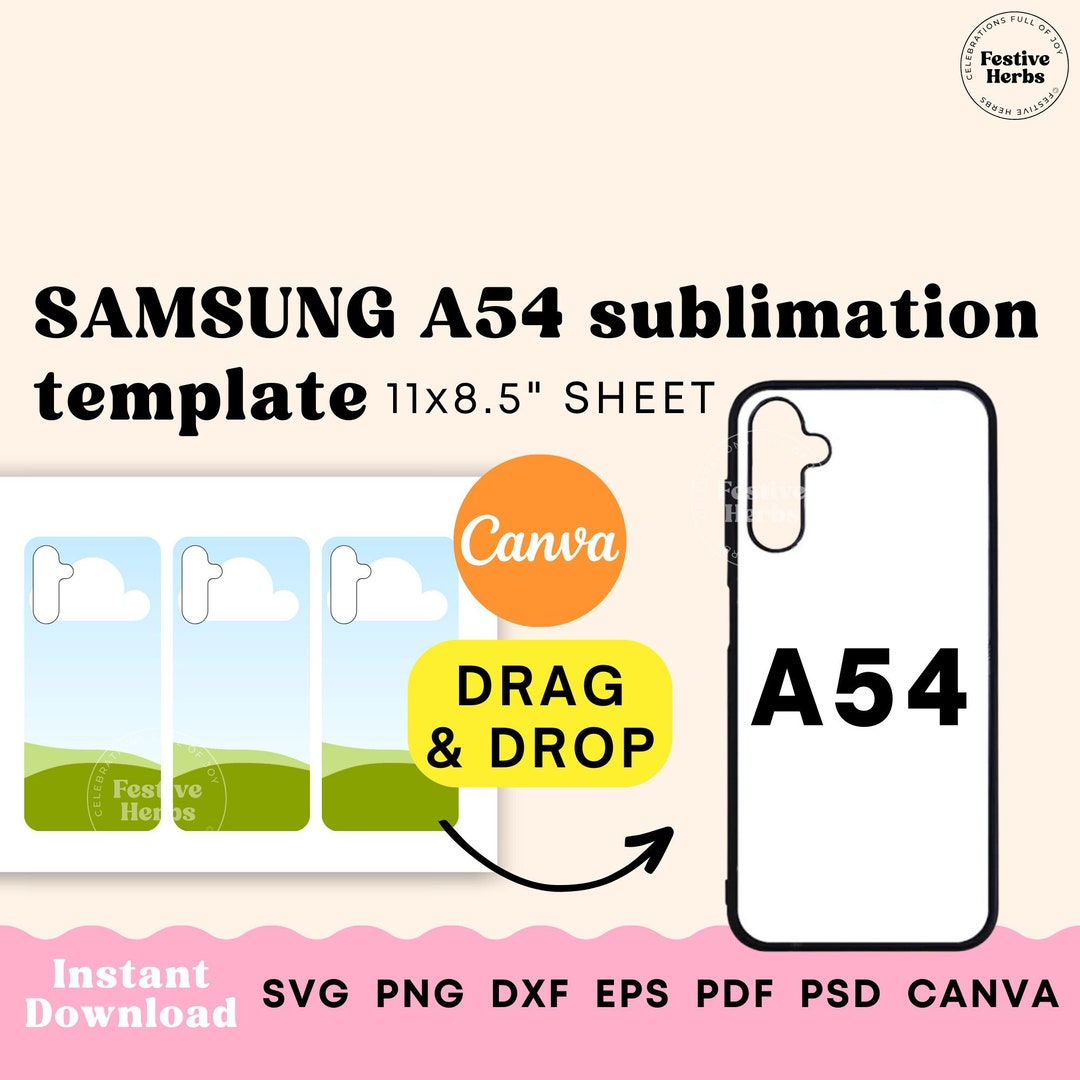 Phone Case Template, Samsung A54 Phone Case Sublimation Template, Samsung Sublimation, Samsung ...