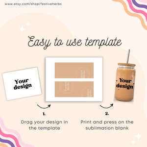 Glass Can Wrap Template, Beer Can Template for Sublimation, Can Glass ...