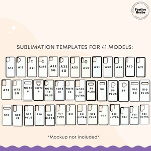 Phone Case Template BUNDLE, Samsung Template, Samsung Sublimation ...