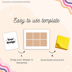 Sticky Note Template, Sticky Note SVG Cut File, Sticky Note Canva ...