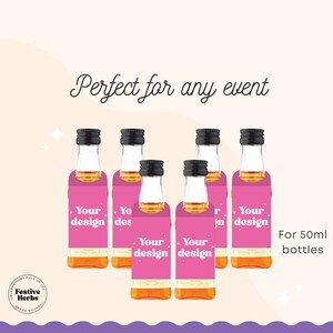 Mini Liquor Bottle Labels Printable, Mini Liquor Bottle Tags, Wine Tag ...