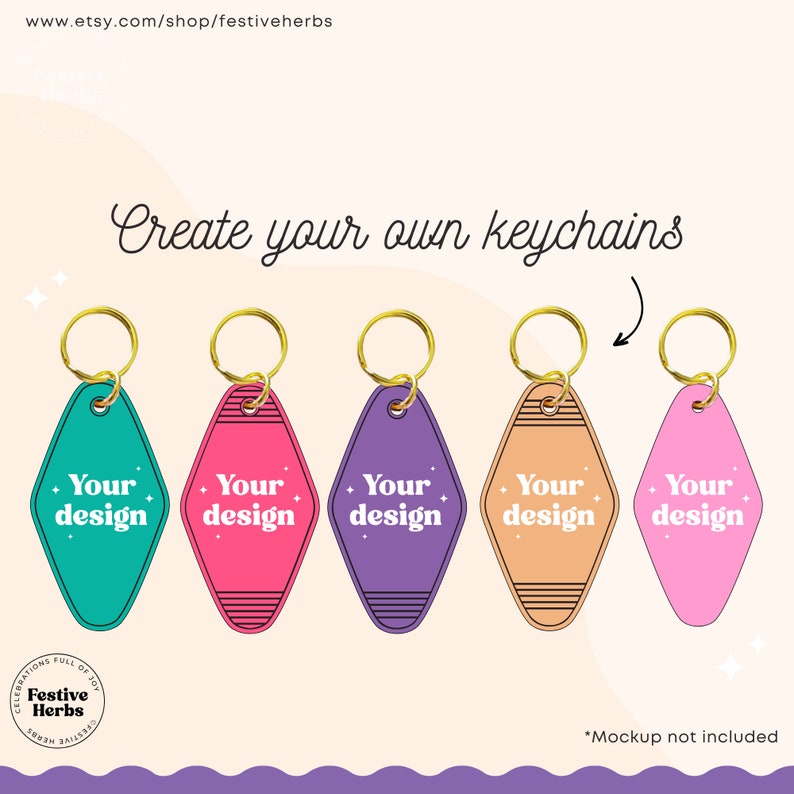 Motel Keychain SVG Bundle, Motel Keychain Template Presized, Motel ...