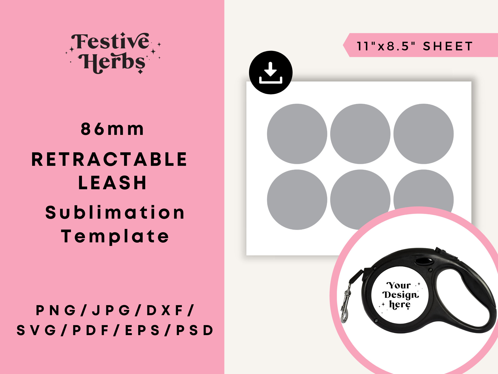 Dog Leash Holder Svg Retractable Leash Template Dog Leash - Etsy