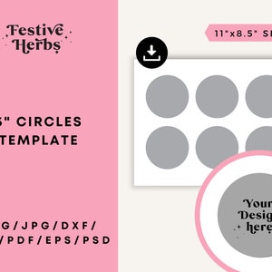 3 Inch Circle Template, Circle Template, Circle Collage Sheet, Circle ...
