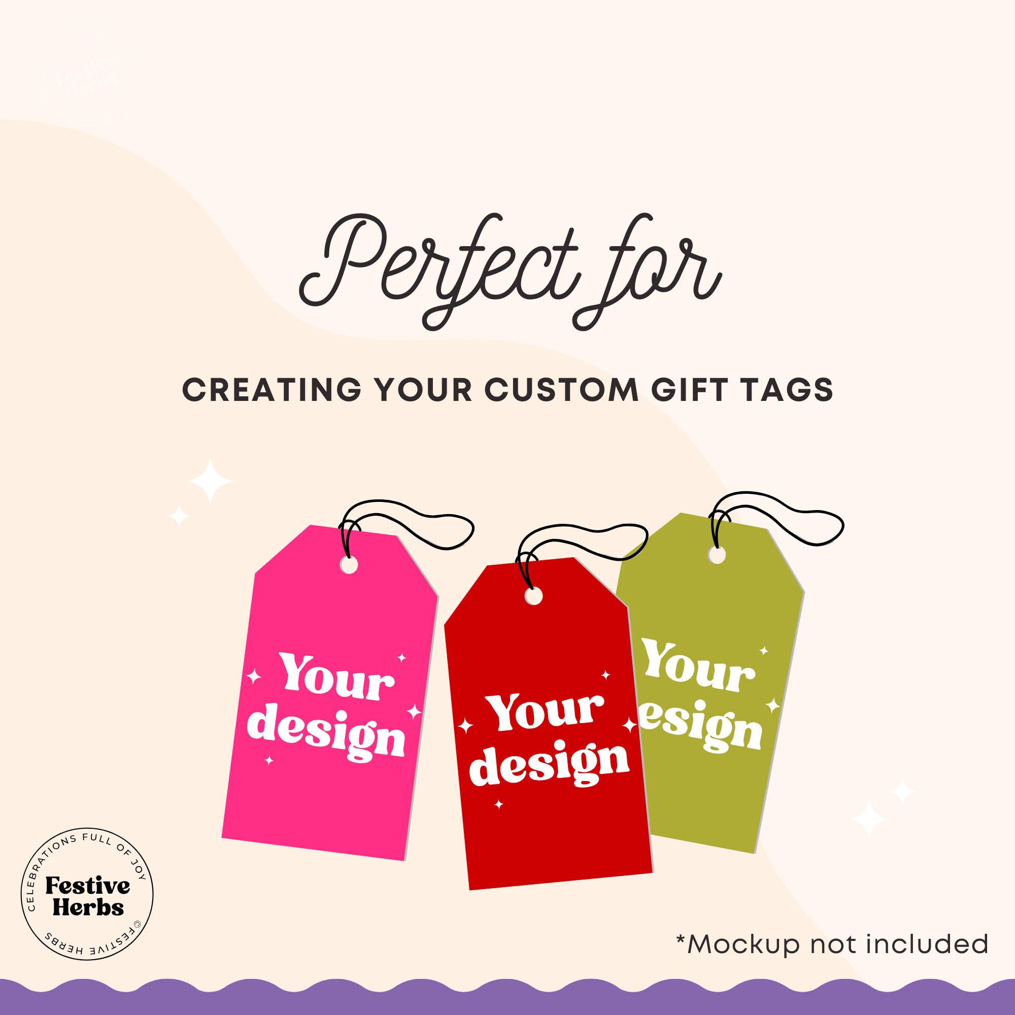 Gift Tag Template SVG, Hang Tag Template SVG, Gift Tag Template Canva ...