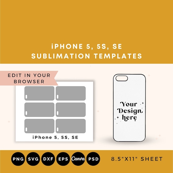 Iphone 5 Case Template IPhone SE/5s/5 Skins Clear Protection Series