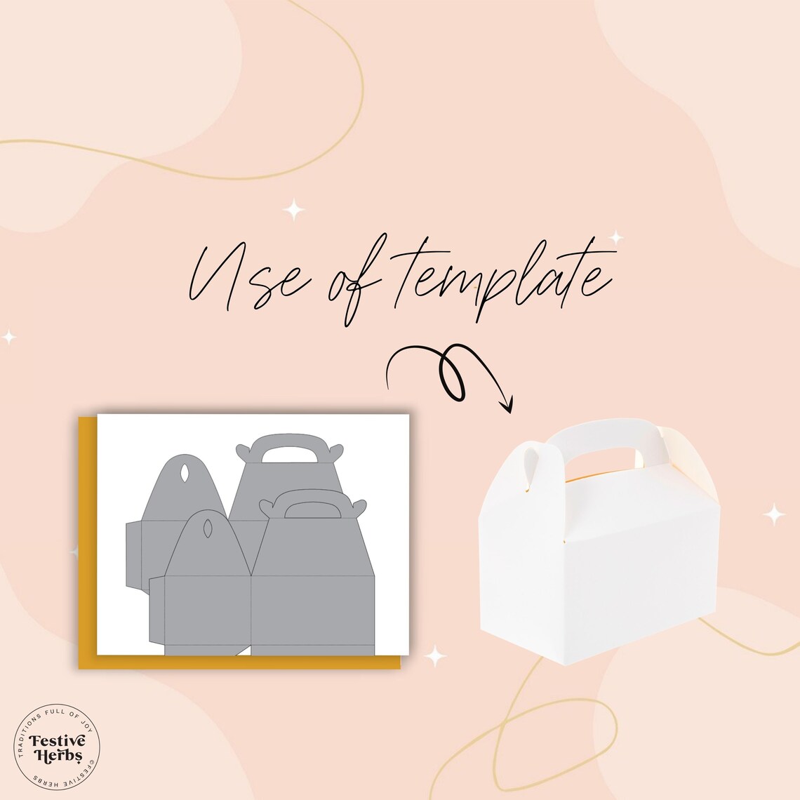 Gable Box SVG Gable Box Template Box With Handle Template - Etsy