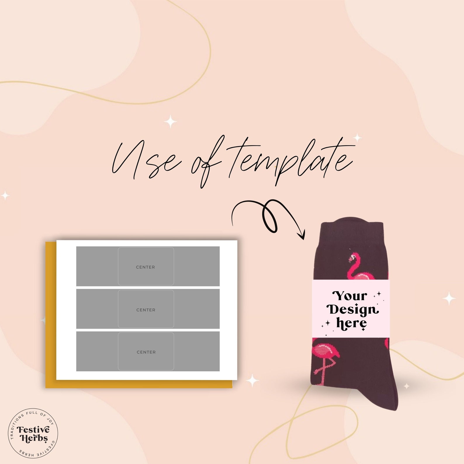 Sock Wrapper Template Sock Label Template Socks Blank Label - Etsy