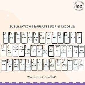 Samsung Template BUNDLE, Phone Case Template, Samsung Sublimation Template, Samsung Phone Case ...