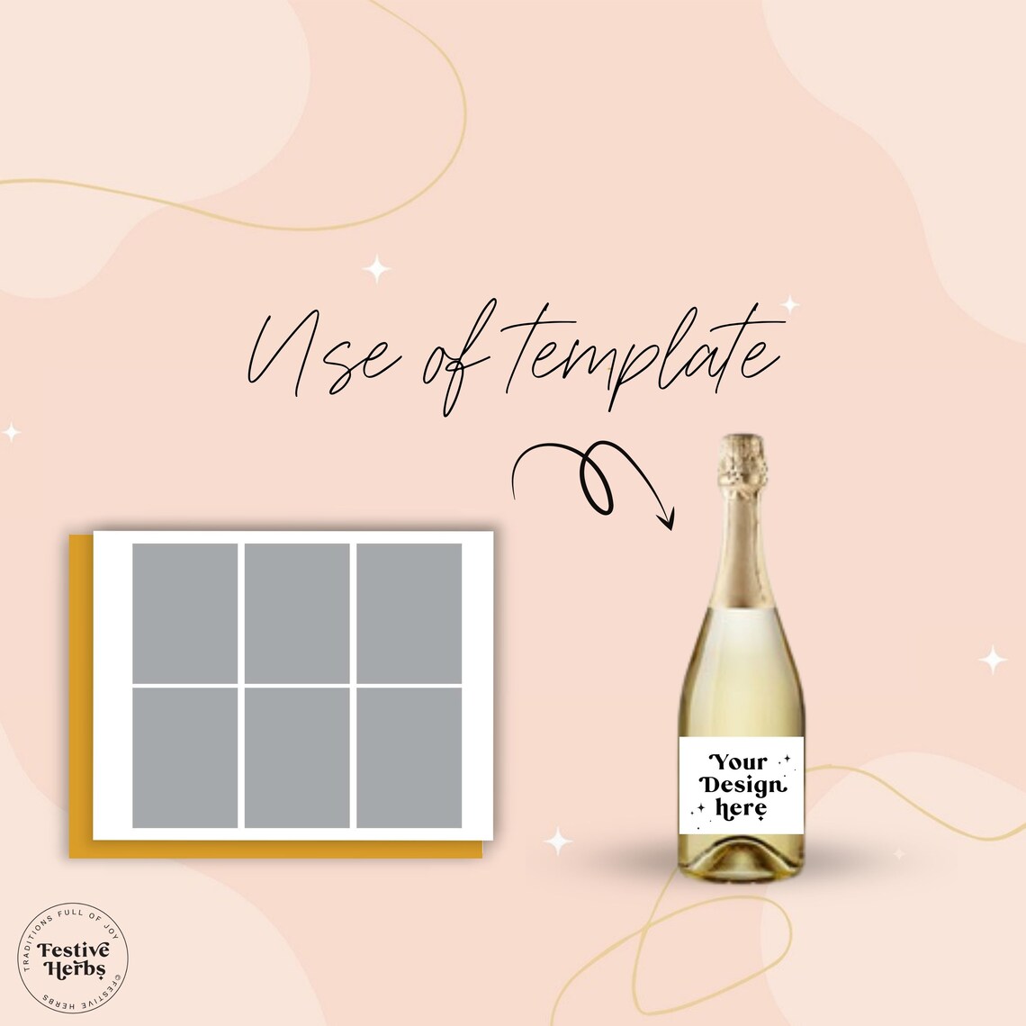 Champagne Label Template Champagne Bottle Label SVG - Etsy Canada