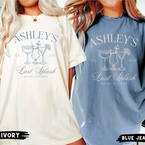 Last Splash Bachelorette Custom T Shirts - Etsy
