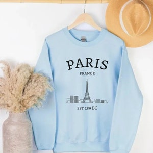 Paris Sweatshirt, Paris France Vacation, Vintage Paris Sweater, Paris ...