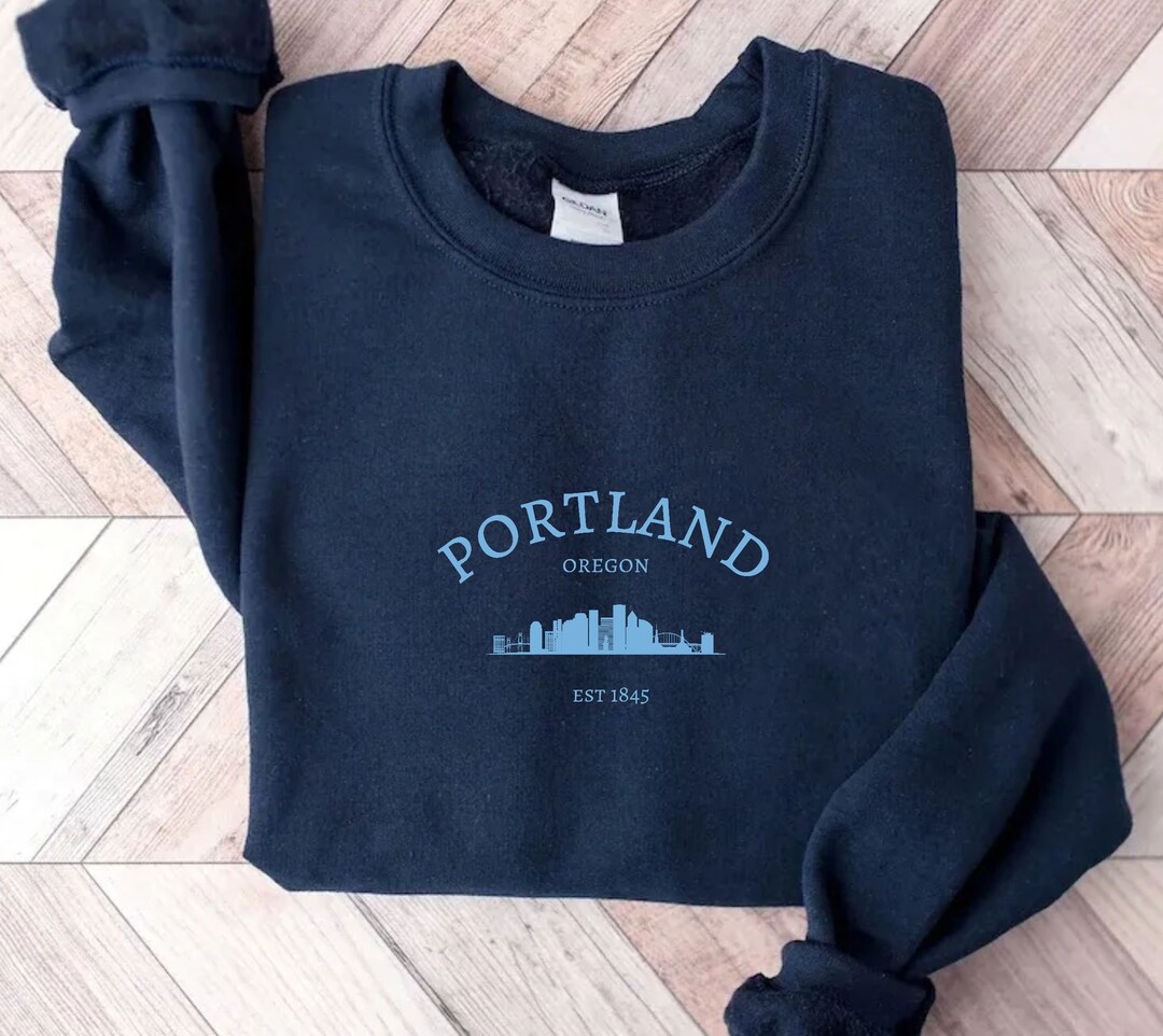 Portland Sweatshirt, Portland Oregon Hoodie, Vintage Portland Crewneck ...
