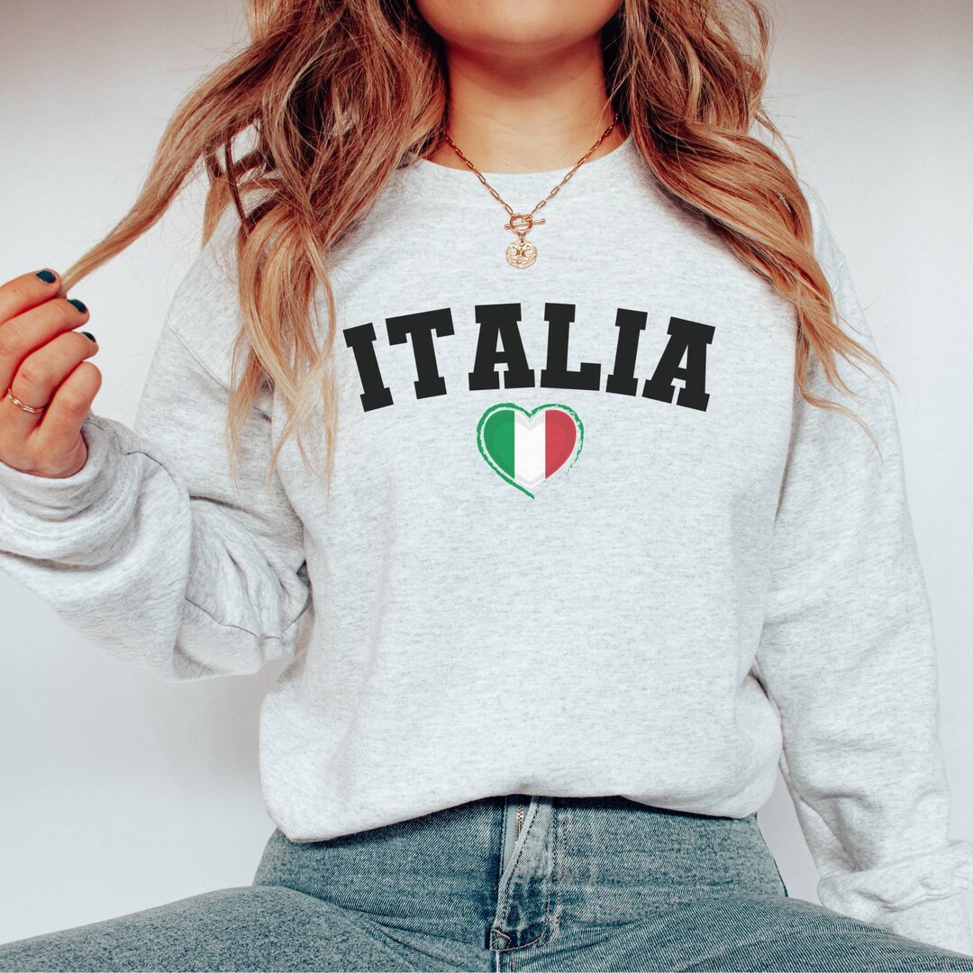 Italy Sweatshirt, Italy Gift, Italian Flag Sweatshirt, Family Vacation ...