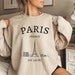Paris Sweatshirt Paris France Vacation Vintage Paris - Etsy