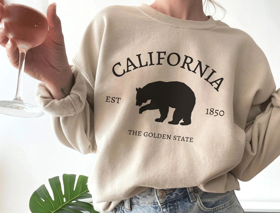 California Sweatshirt, Vintage Cali Sweater, California Crewneck ...
