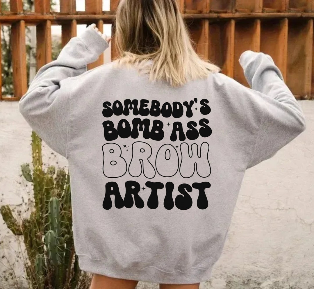 Brow Artist Sweater Sweatshirt, Microblading Sweatshirt Gift for Brow ...