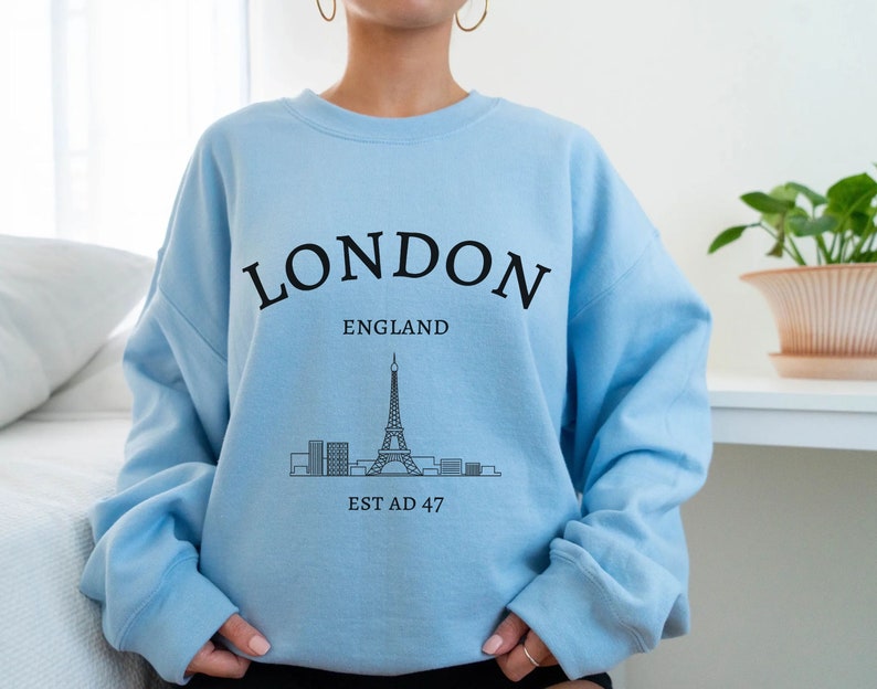 London Sweatshirt Vintage London England Sweater UK - Etsy