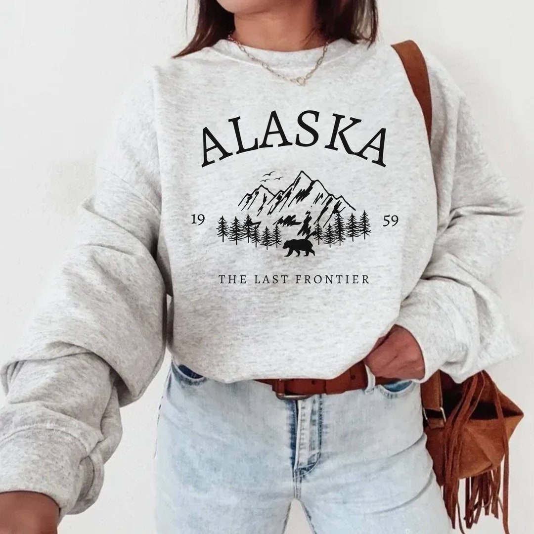 Alaska Sweatshirt, Alaska Crewneck, Alaska Shirt, Alaska Gift, Alaska ...