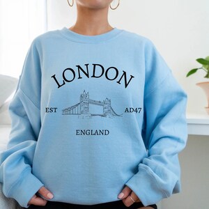 London Sweatshirt, London England Sweater, UK Crewneck, Vintage London ...