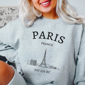 Paris Sweatshirt, Paris France Vacation, Vintage Paris Sweater, Paris ...