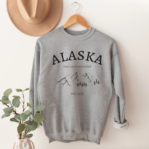 Alaska Sweatshirt, Vintage Alaska Sweater, Alaska Shirt, Alaska ...