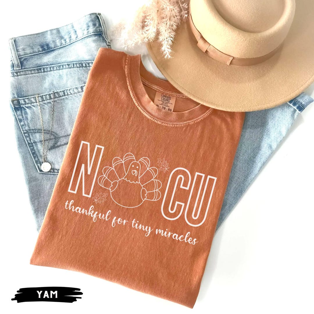 NICU Thanksgiving Nurse Shirt, Fall Nicu T-shirt, Neonatal Intensive ...
