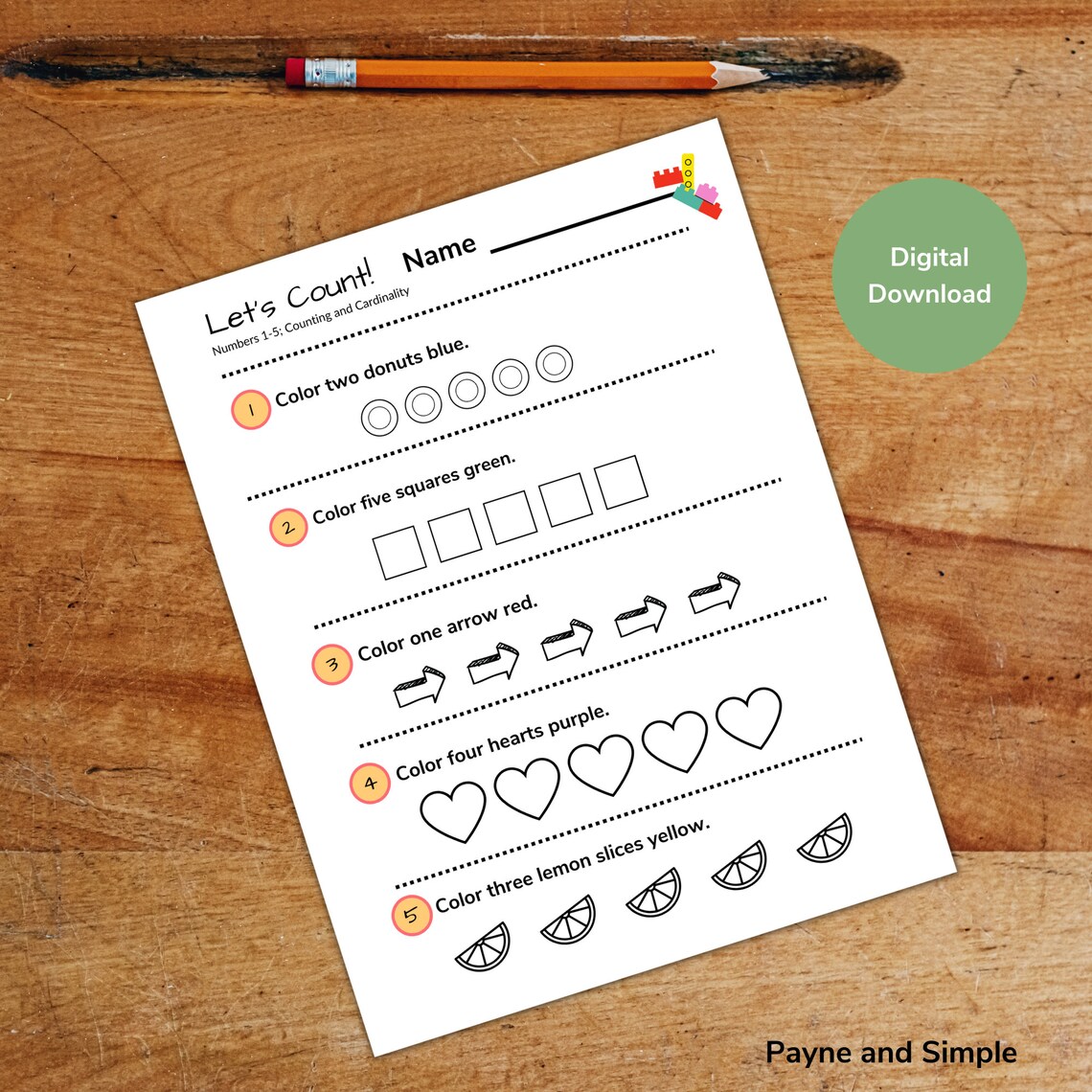Printable Kindergarten Math Worksheets, Math Worksheets for Kids, Math ...