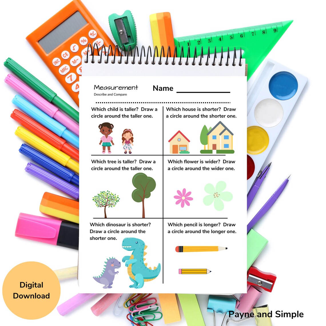 Printable Kindergarten Math Worksheets, Math Worksheets for Kids, Math ...