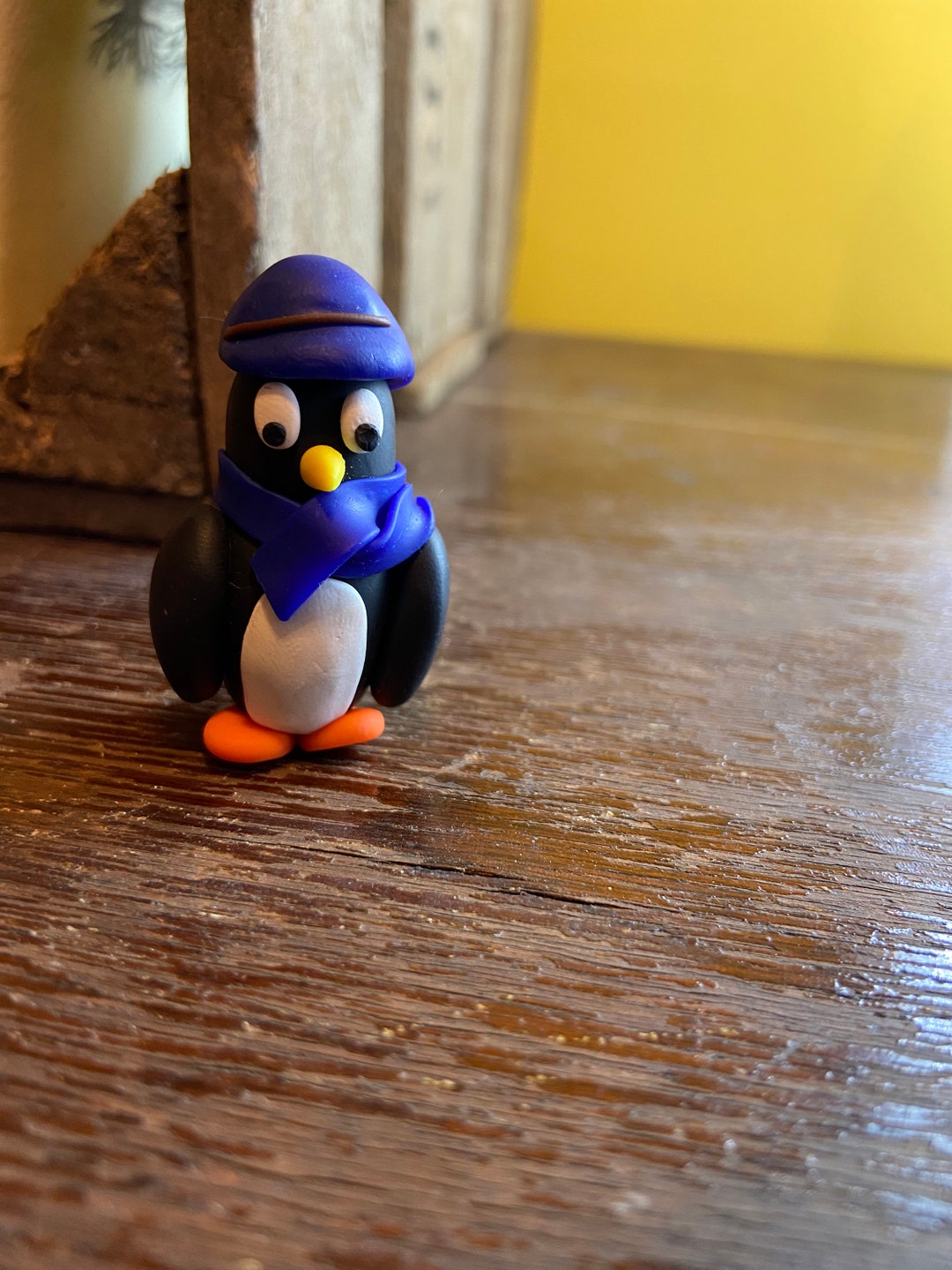 Winter Penguin | Miniature Penguin | Cute Penguin | Polymer Clay - Etsy